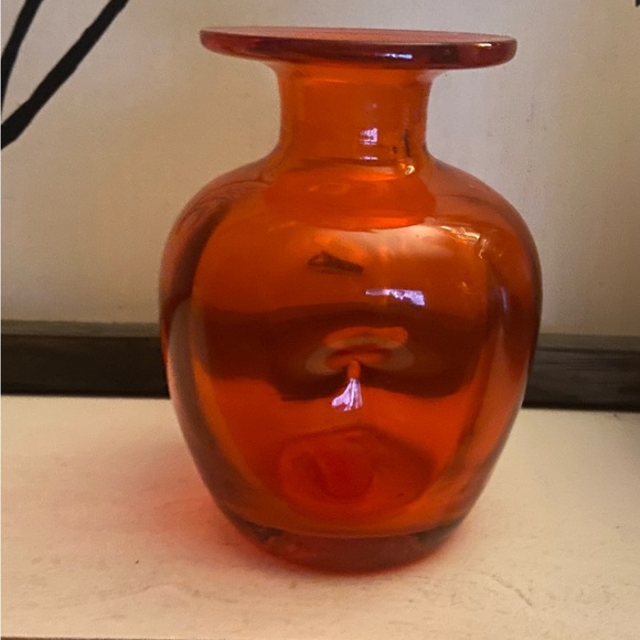 Source Unknown | Accents | Vintage Mcm Rainbow Glass Red Amberina Lip ...